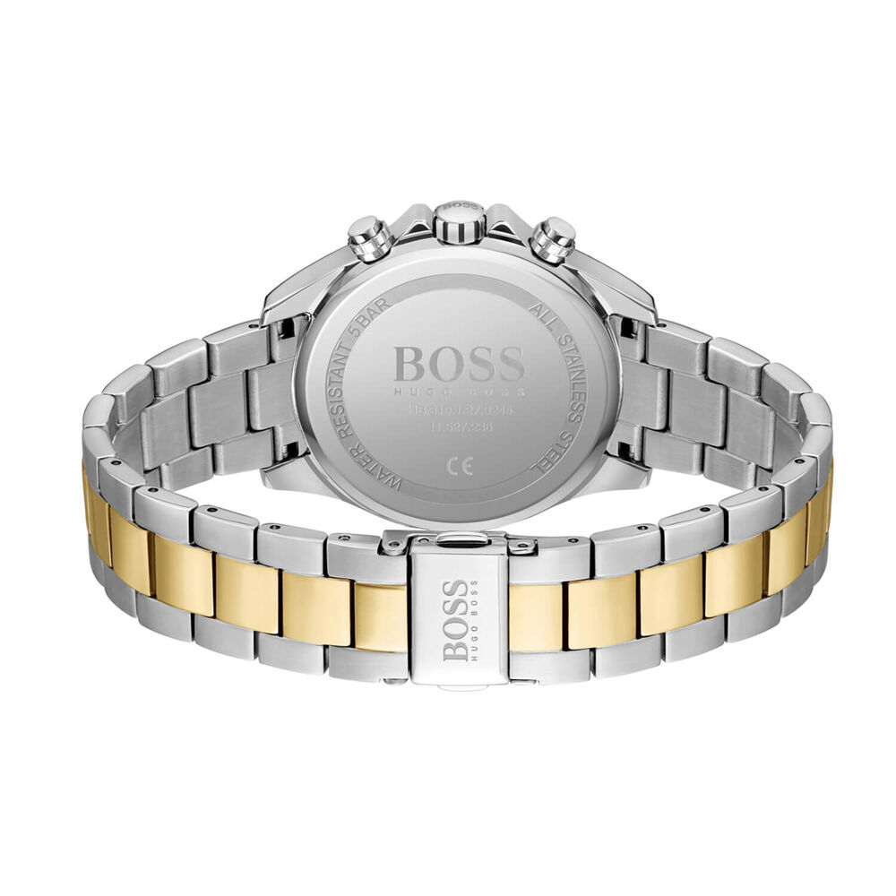 Hugo Boss Novia 38mm Champagne Dial Chrono Yellow Gold Watch