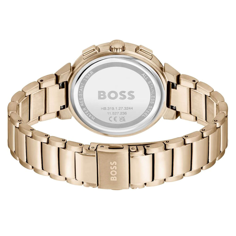 Hugo Boss One 38mm Rose Dial Rose Gold IP Case Watch
