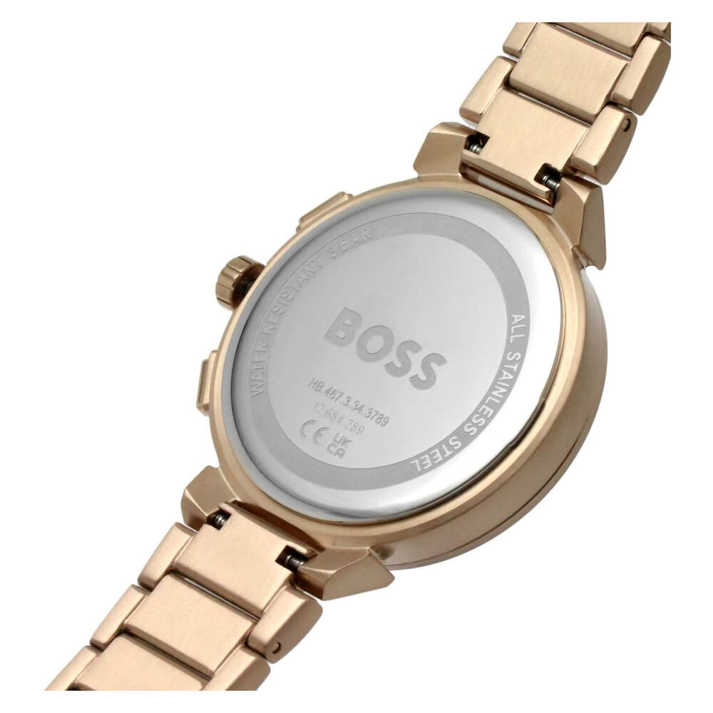Hugo Boss One 38mm Rose Dial Rose Gold IP Case Watch