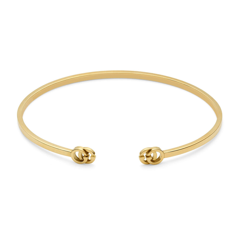 Gucci GG Running 18ct Gold Torq Bangle at Fraser Hart