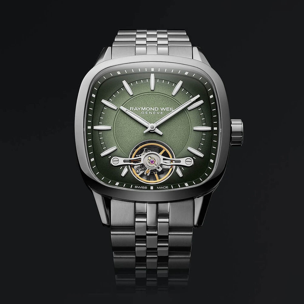 Raymond Weil Freelancer Calibre RW1212 Green Dial Watch